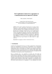 Web Application Content News Aggregator on Communication Devices Based On Android - Bina Darma e ...